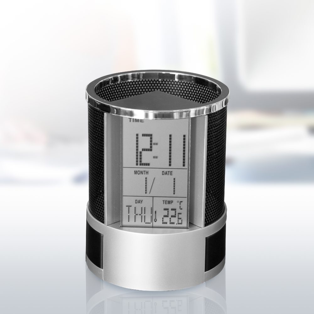 DIGITAL CALENDAR / ALARM DESK CADDY CLOCK – ACE Premiums