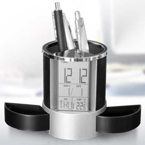 DIGITAL CALENDAR / ALARM DESK CADDY CLOCK – ACE Premiums