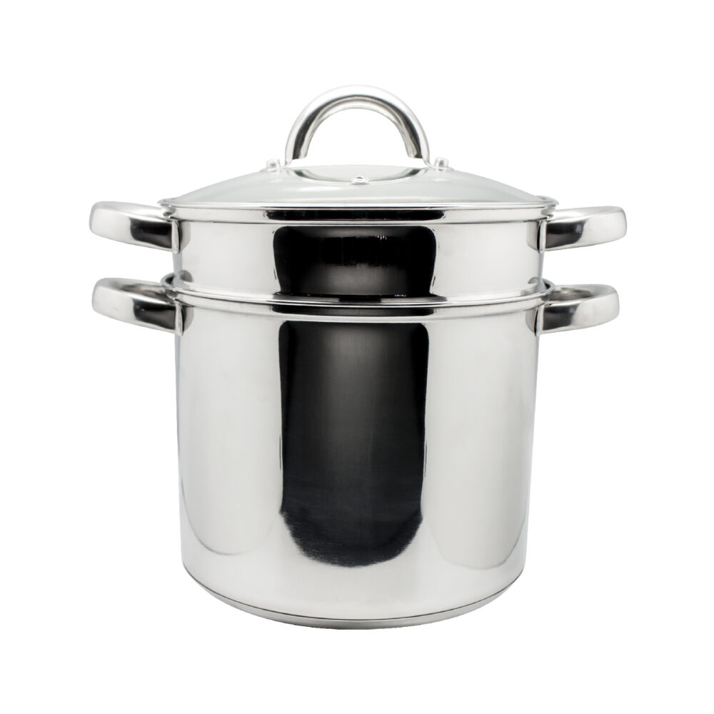 4-Piece Stainless Steel Stock Pot with Steamer – ACE Premiums